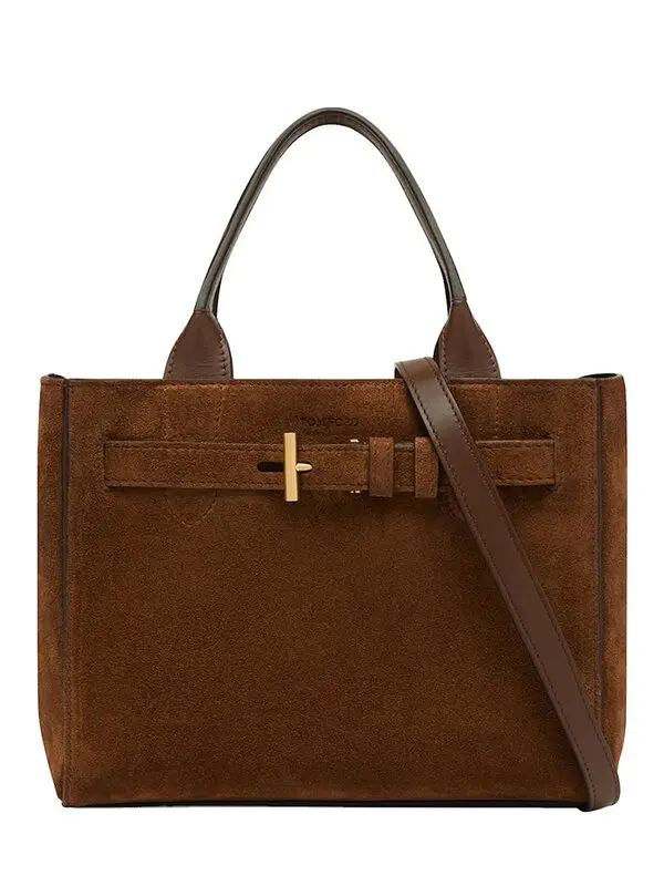 TOM FORD Audrey Small Belted Tote Bag - Whisky