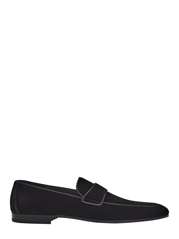 Magnanni Jasper Ii Velvet Keeper Loafers - Black