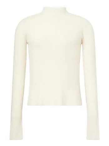 Rick Owens Funnel Neck Wool-blend Jumper - Milk