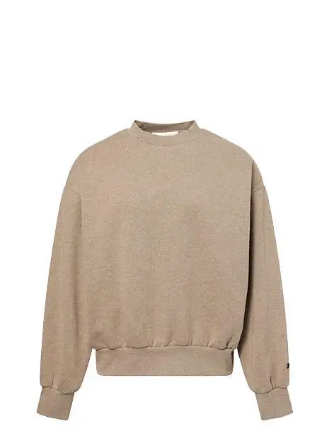 Fear Of God Logo-embellished Cotton-blend Sweatshirt - Homestead Heather