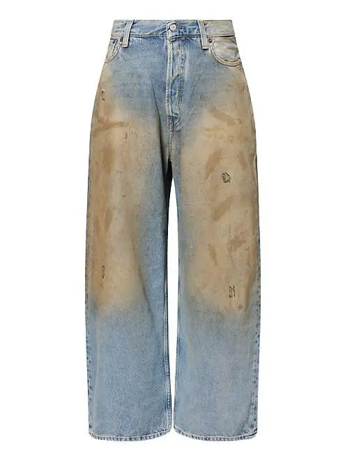 Acne Studios Wide-leg Denim Jeans - Mid Blue