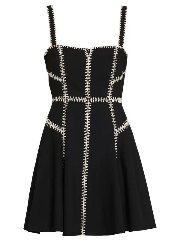Cinq À Sept Jelena Sleeveless Mini Dress - Black Gardenia