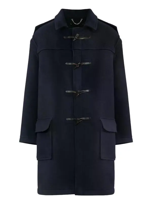 MAISON MARGIELA Wool Duffle Coat - Blue