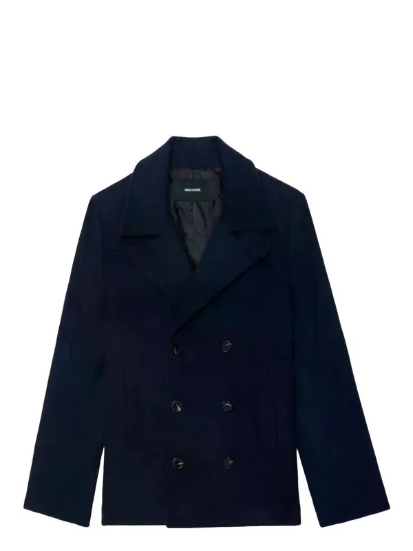 Zadig&Voltaire Double-breasted Pea Coat - Blue