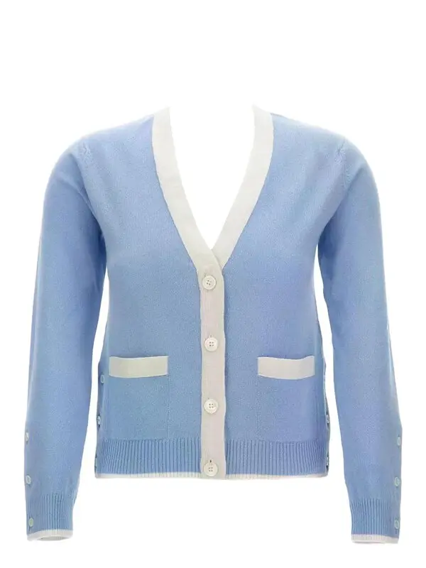 Thom Browne Cashmere Cardigan - Blue