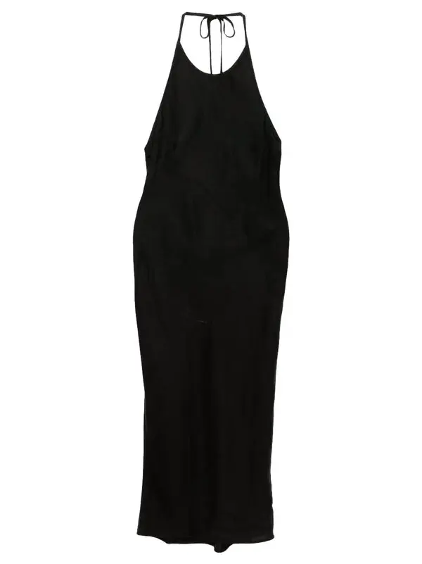 JAMES PERSE Halter Linen Dress - Black