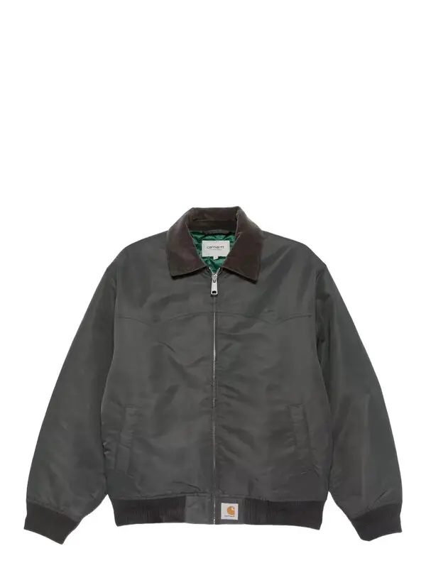 Carhartt Work In Progress Santa Fe Alumni Bomber Jacket - Grey