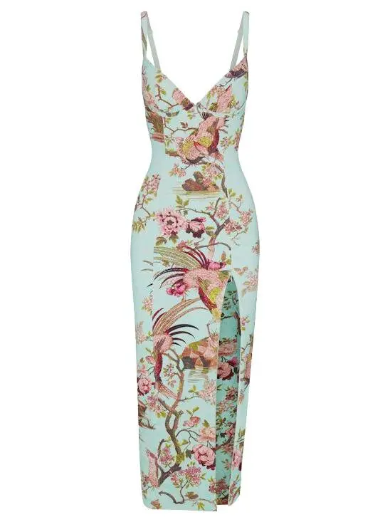 SKIMS X Roberto Cavalli Underwire Dress - Fagianella Print