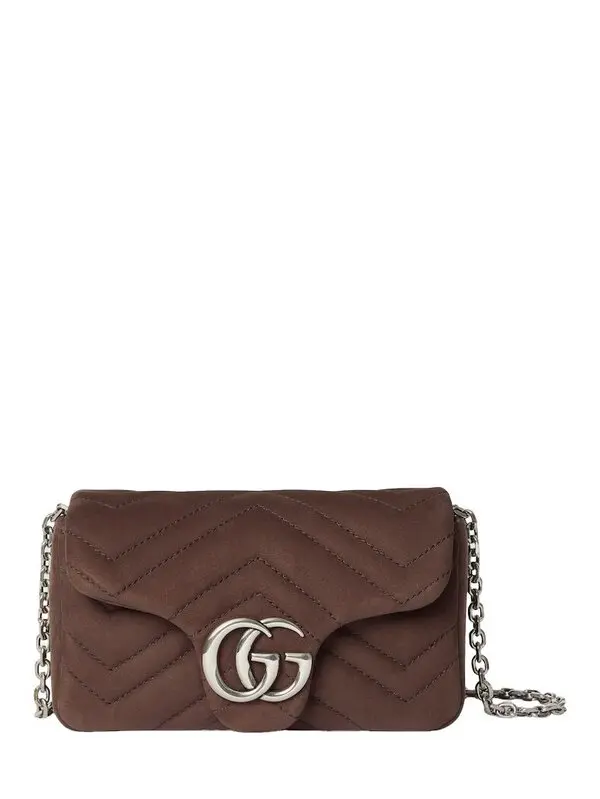 Gucci Gg Marmont Mini Shoulder Bag - Brown