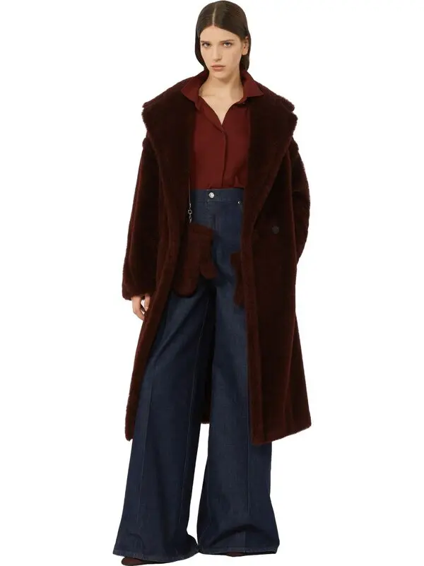 Max Mara Teddy Bear Icon Coat - Cherry