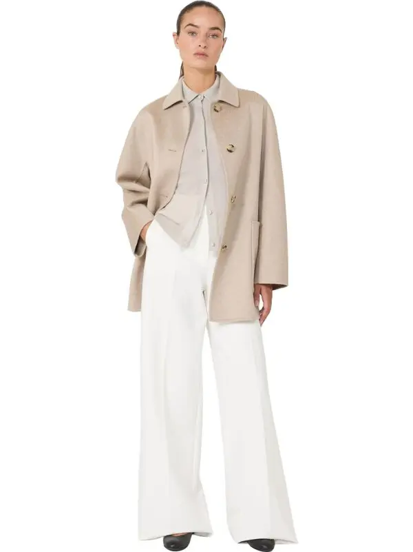 Max Mara Slim-fit Fine Wool Cardigan - Beige