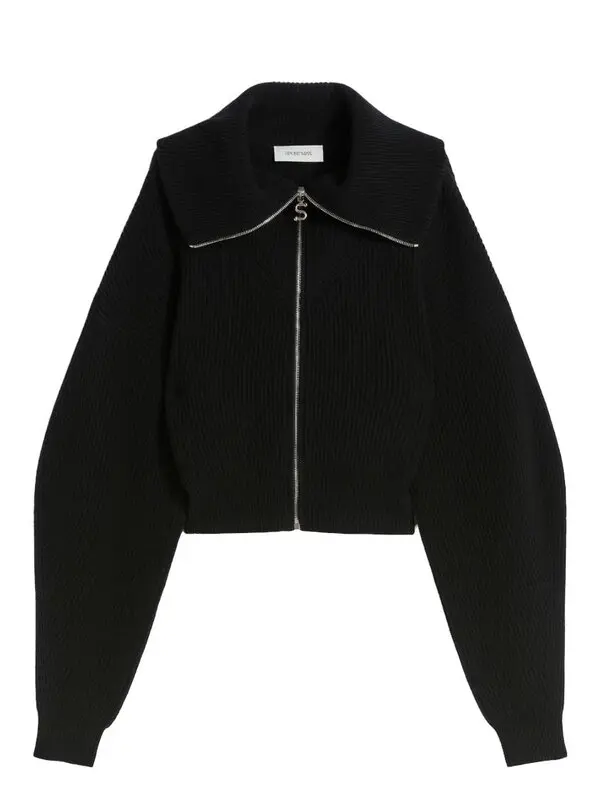 Max Mara Cashmere-blend Cardigan - Black