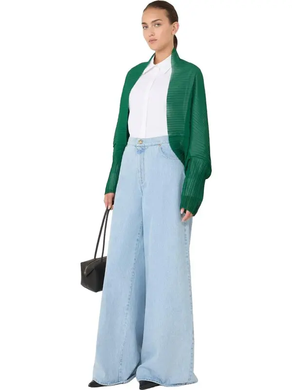 Max Mara Pleated Shrug - Emerald