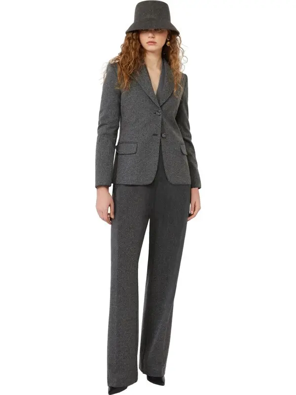 Max Mara Yarn-dyed Jersey Blazer - Medium Grey