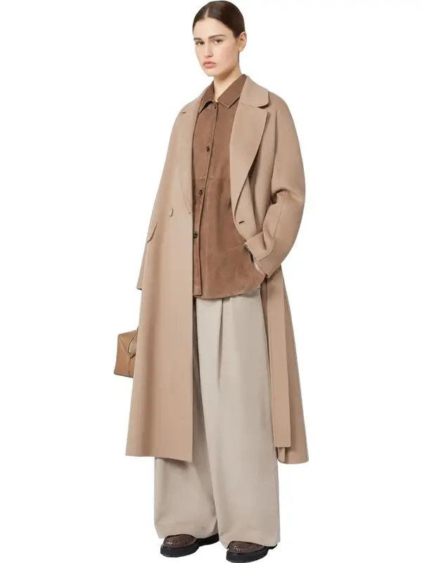 Max Mara Oversized Wool Coat - Sand