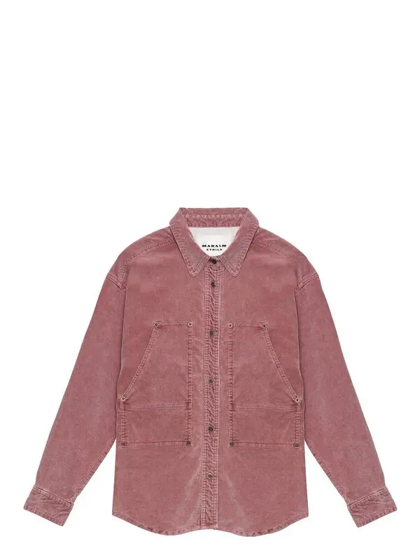 MARANT ETOILE Oriana Corduroy Jacket - Sepia Pink