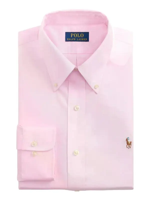 Polo Ralph Lauren Embroidered Long-sleeve Shirt - Pink