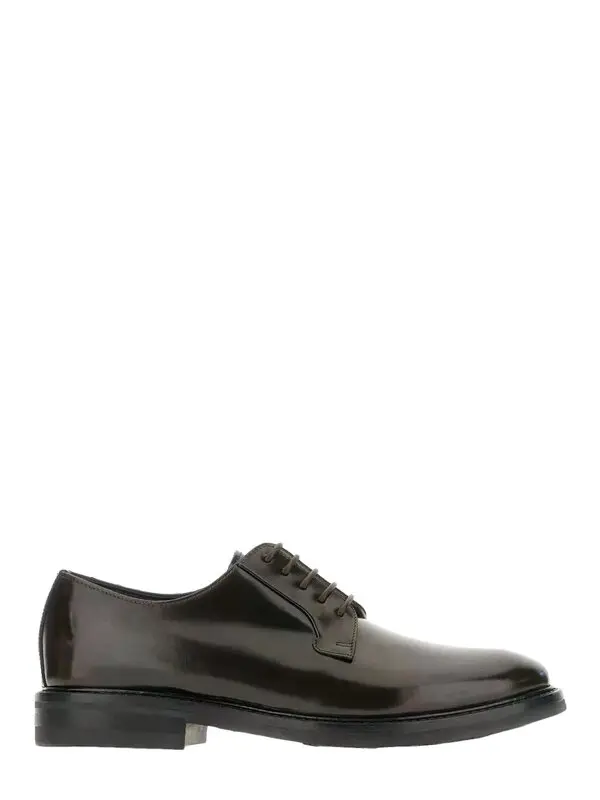 SEBOY Leather Lace-up Oxford Shoes - Brown