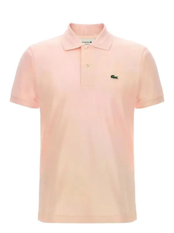 Lacoste Logo-detail Polo Shirt - Pink