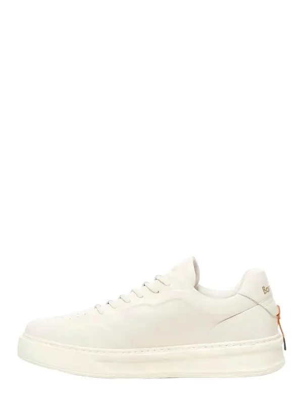 BARACUTA Leather Lace-up Sneakers - White