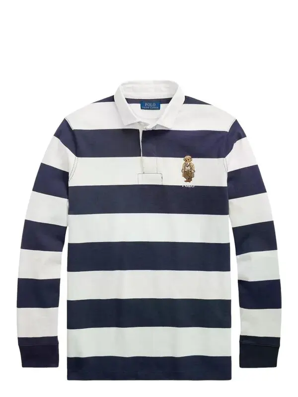 Polo Ralph Lauren Striped Long-sleeve Polo Shirt - Blue