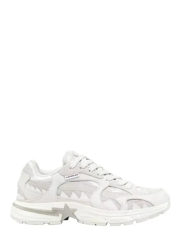 A BATHING APE Star-embellished Sneakers - White