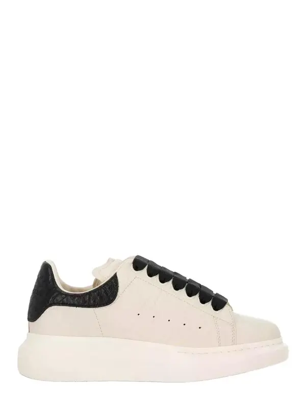 Alexander McQueen Oversized Leather Low-top Sneakers - Neutrals