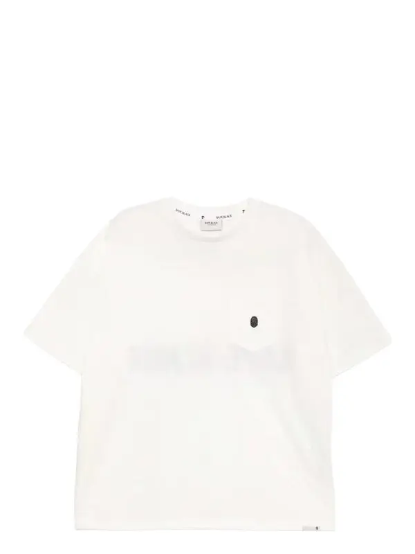A BATHING APE Logo-embroidered T-shirt - White