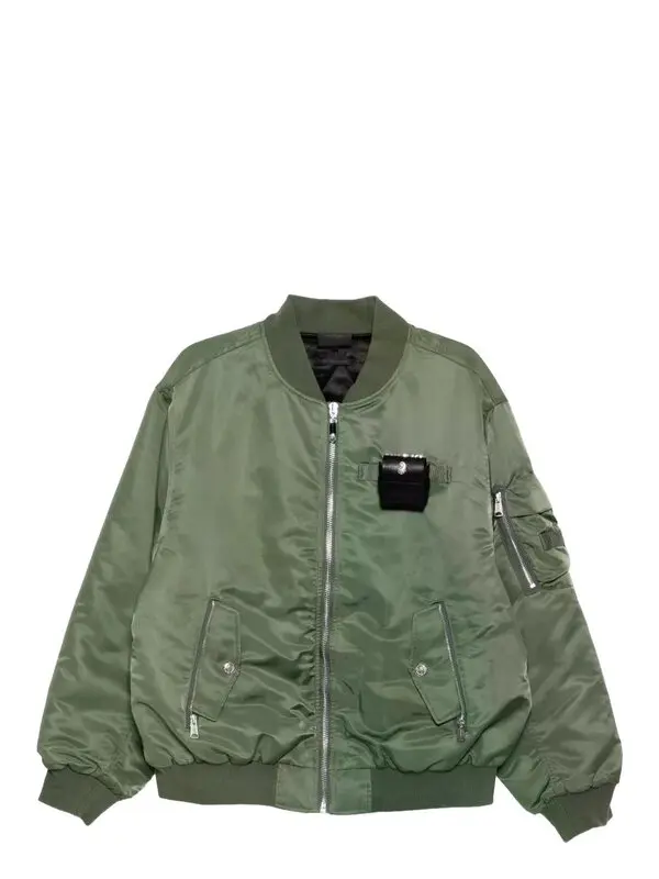 A BATHING APE Embroidered Logo Jacket - Green