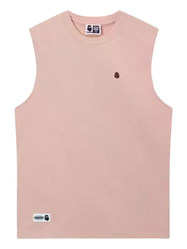FINGERCROXX Embroidered-logo Sleeveless Vest - Pink