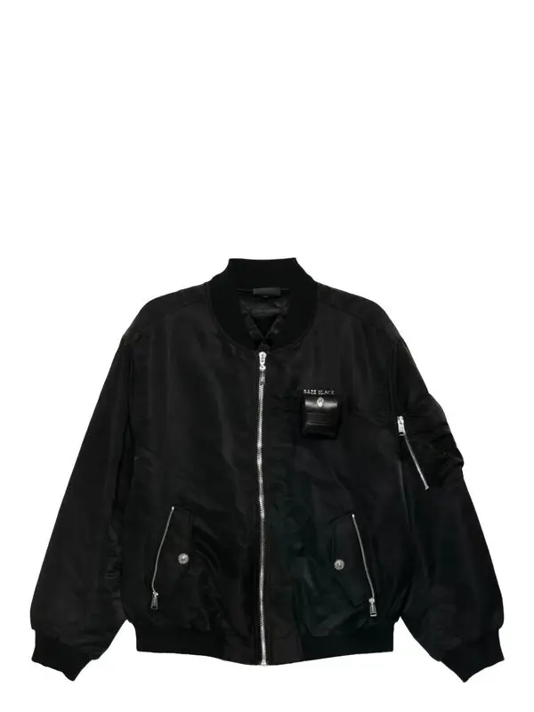 A BATHING APE Zip-up Bomber Jacket - Black