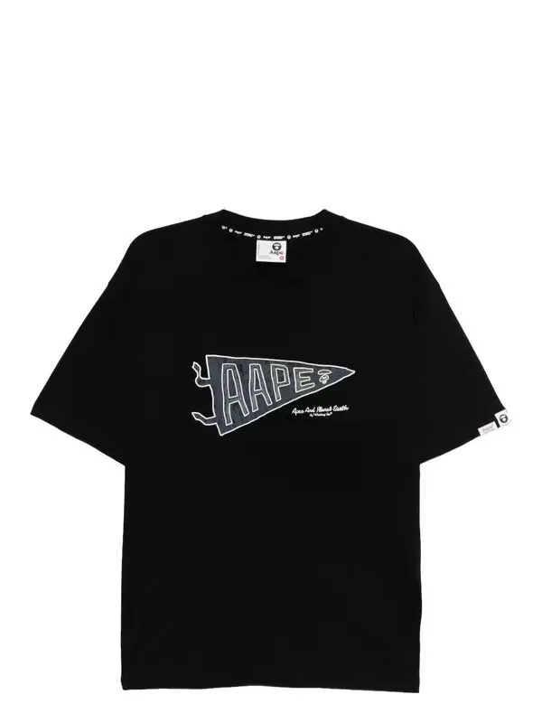 AAPE BY *A BATHING APE® Graphic-print T-shirt - Black