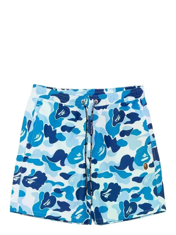 A BATHING APE Graphic-printed Shorts - Blue