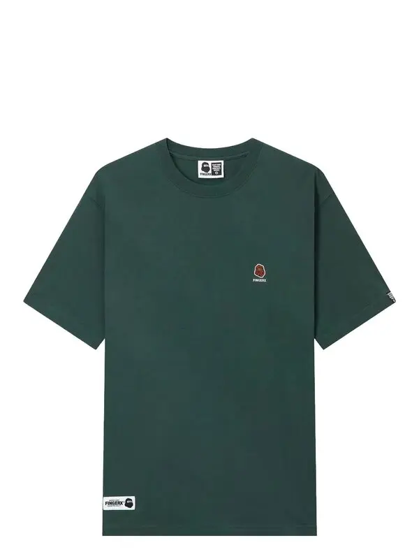 FINGERCROXX Embroidered-logo T-shirt - Green