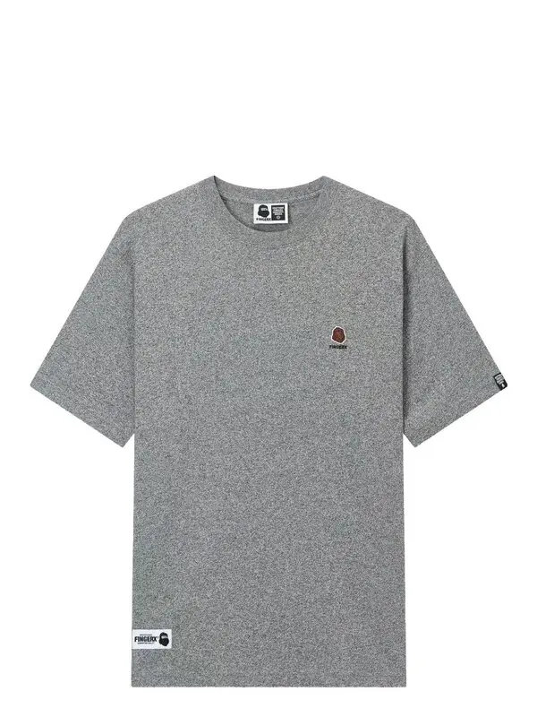 FINGERCROXX Embroidered-logo T-shirt - Grey