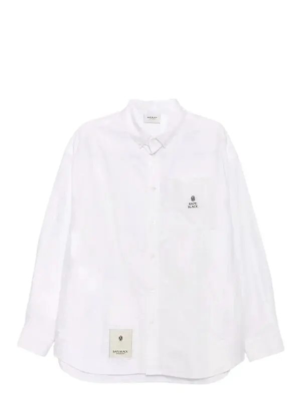 A BATHING APE Long-sleeved Shirt - White
