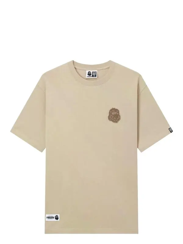 FINGERCROXX Embroidered-patch T-shirt - Neutrals