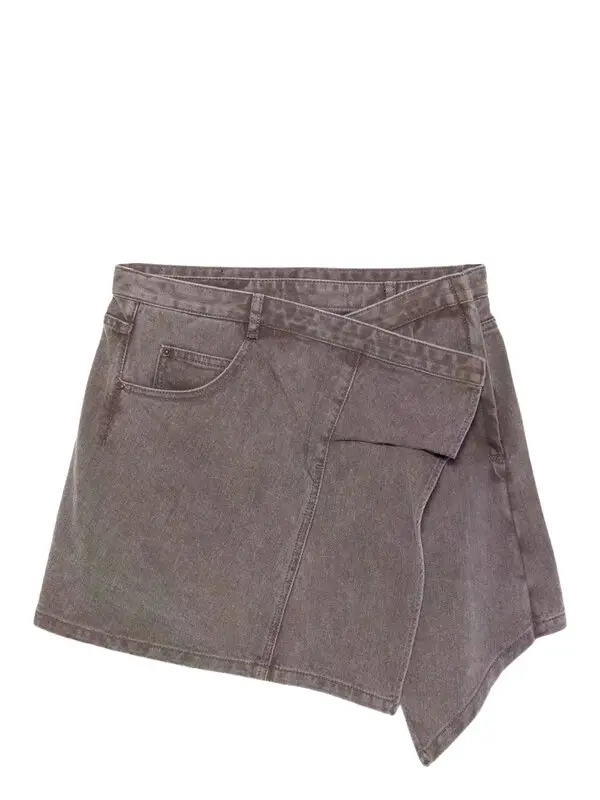 JNBY Cotton Denim Skirt - Grey