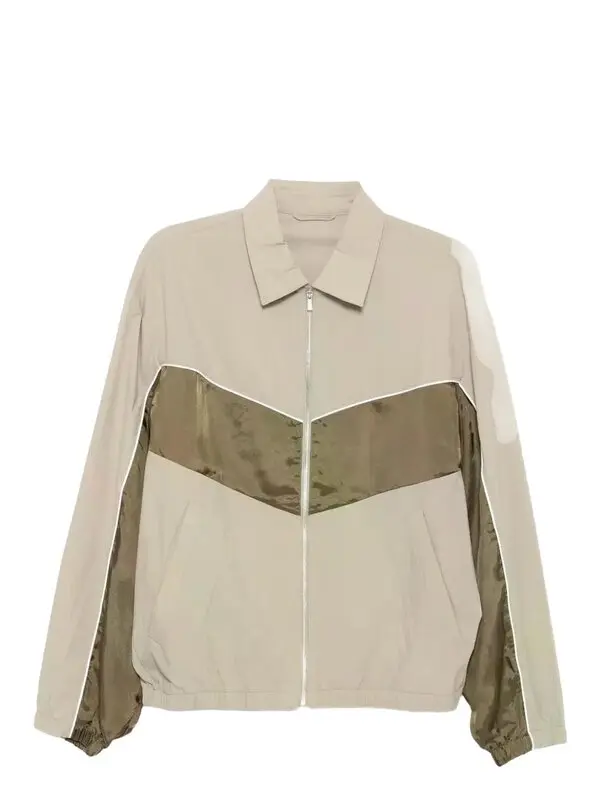 CROQUIS Contrasting-panel Jacket - Neutrals