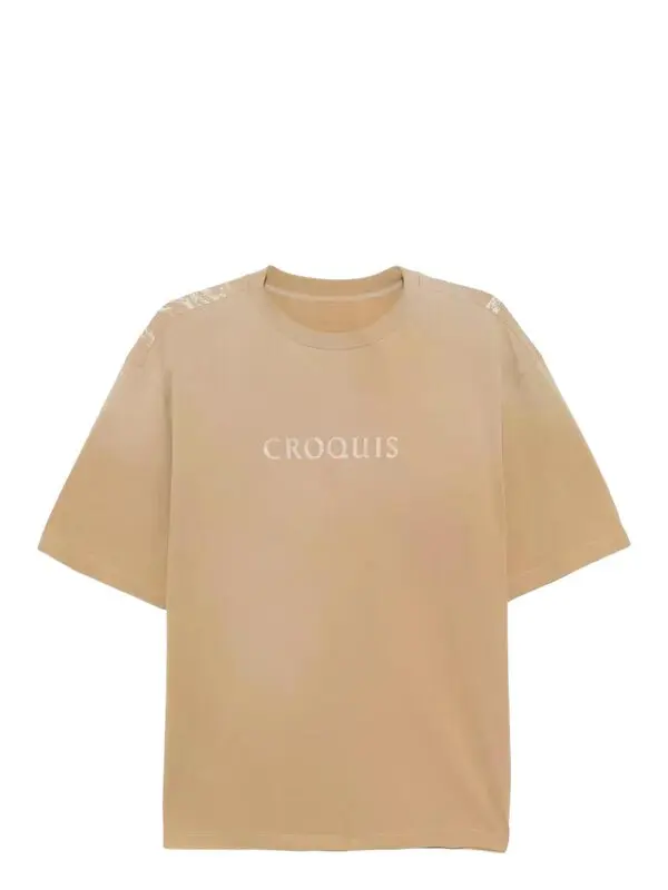 CROQUIS Logo-printed T-shirt - Brown