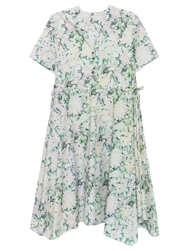 JNBY Graphic-printed Short-sleeve Dress - Neutrals