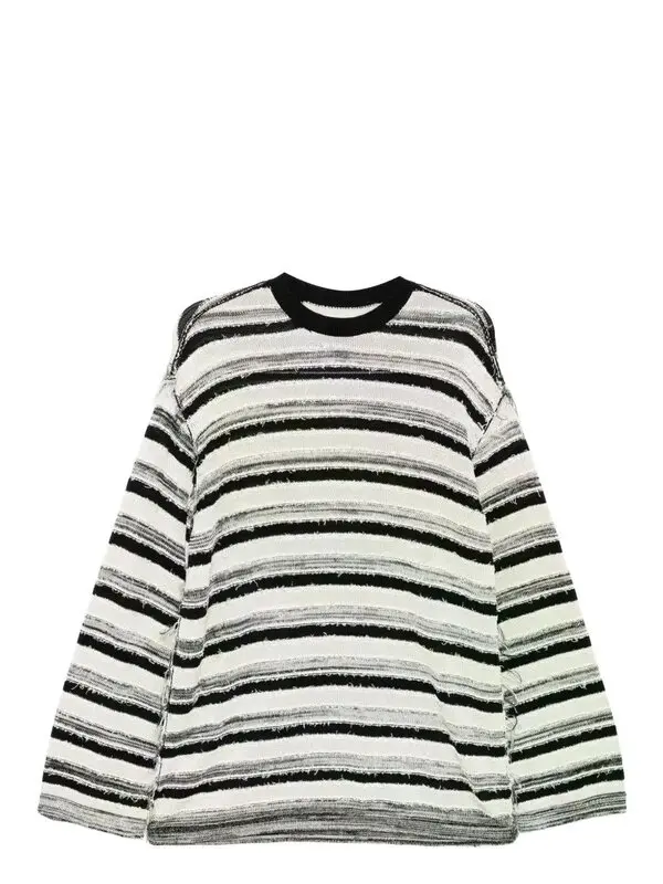 CROQUIS Striped Jumper - Black