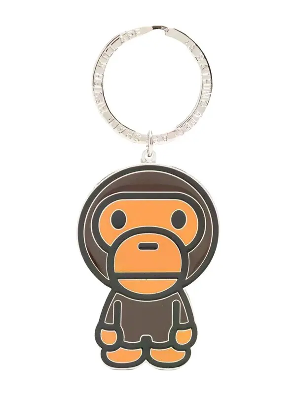 A BATHING APE Baby Milo Keyring - Brown