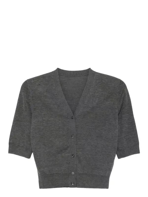 JNBY Slim-fitting Cropped Cardigan - Grey