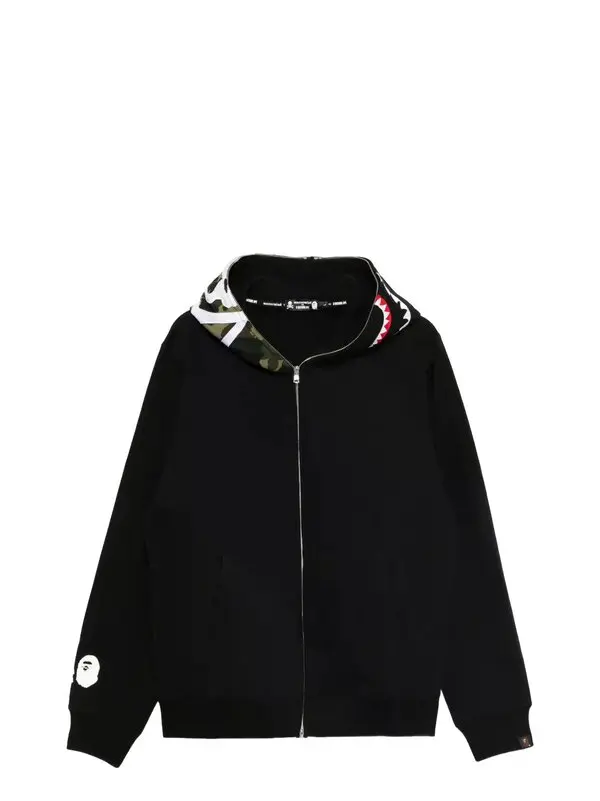 MASTERMIND WORLD X Bape Panel Hoodie - Black