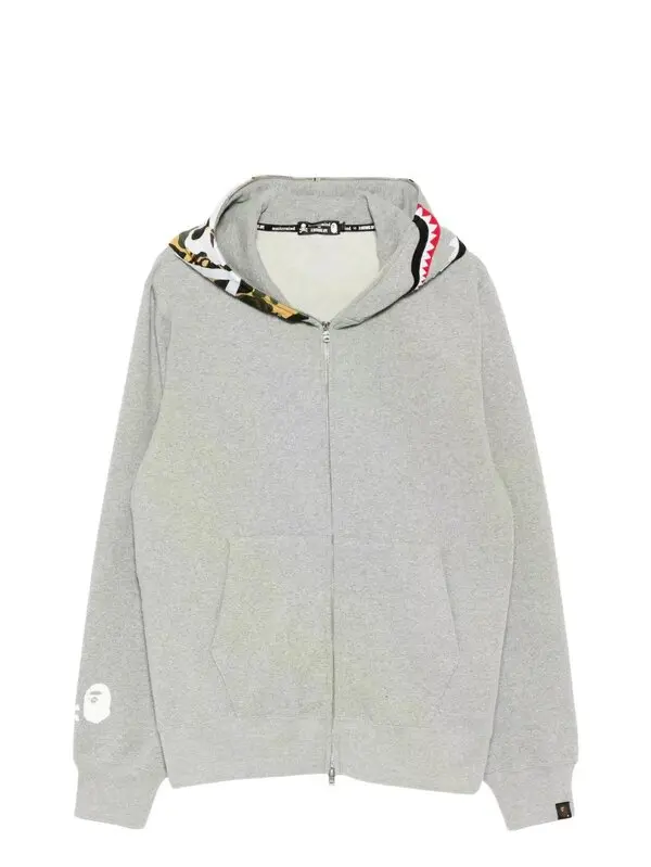 MASTERMIND WORLD X Bape Camo-panel Hoodie - Grey