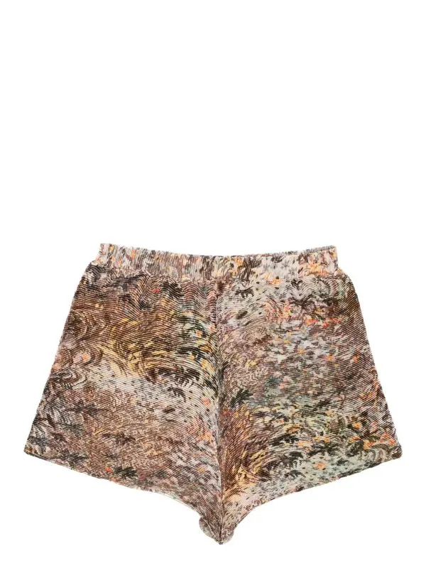 JNBY Rolled-edge Graphic Print Shorts - Brown