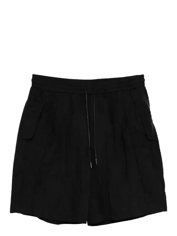 JUUN.J Diagonal-cut Shorts - Black
