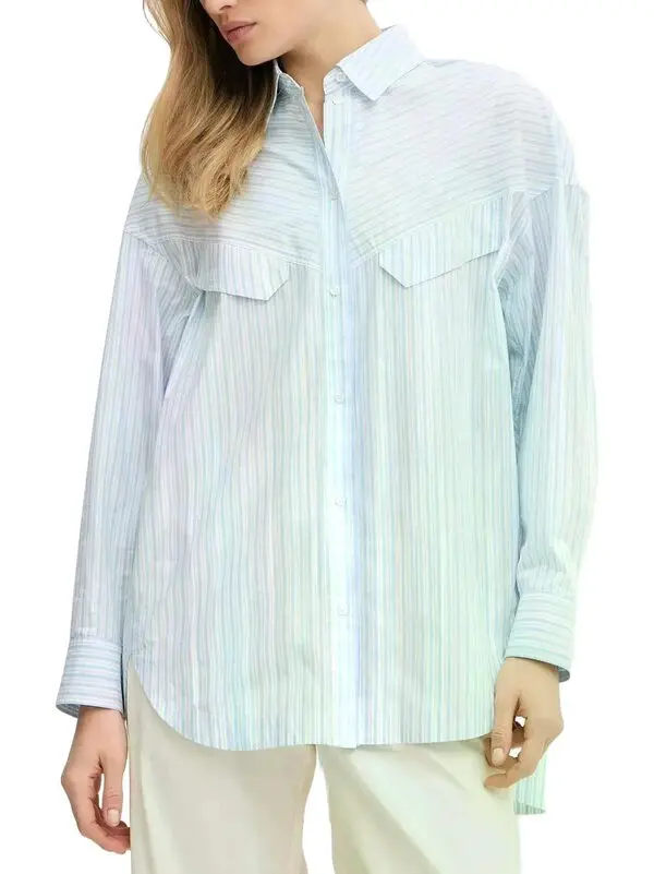 BOSS Striped Pocket Shirt - Blue