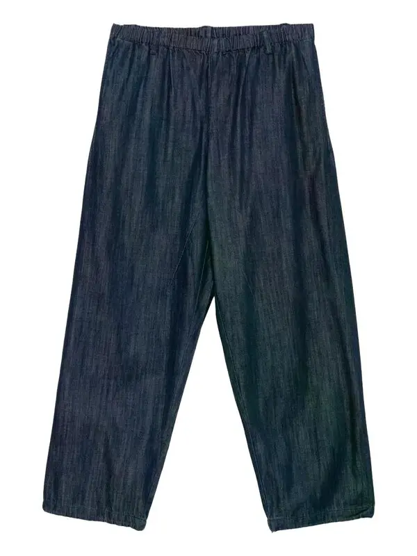 CROQUIS Wide-leg Jeans With Drawstring - Blue